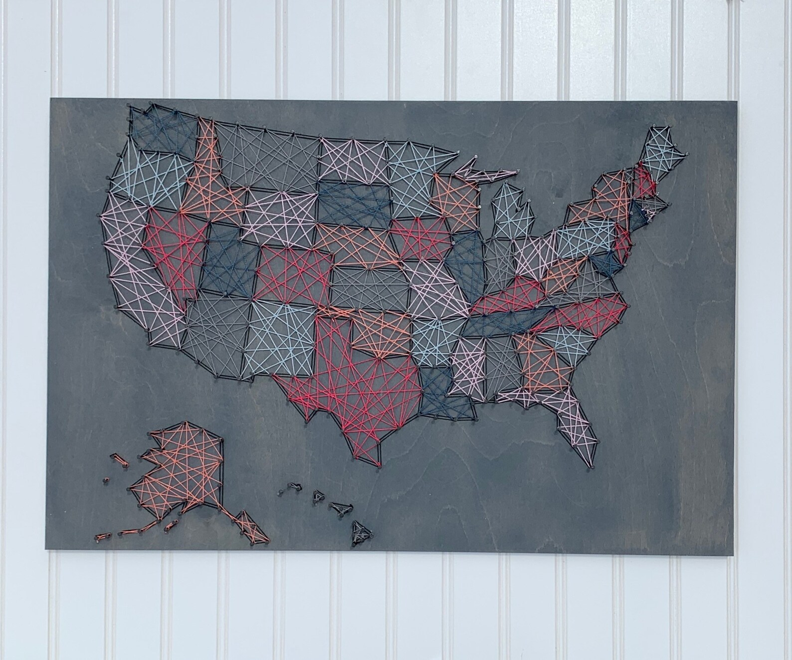Customizable String Art Map of the United States - Etsy