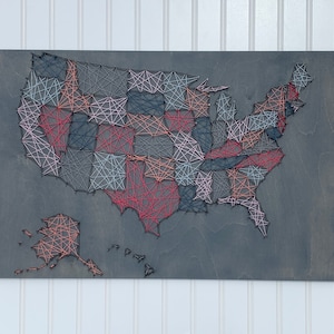 Customizable String Art Map of the United States - Etsy