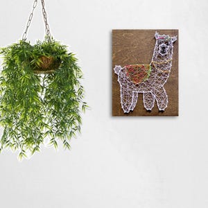 DIY String Art Llama Home Decor, Wall Hanging Sign Gift Idea, Custom ...