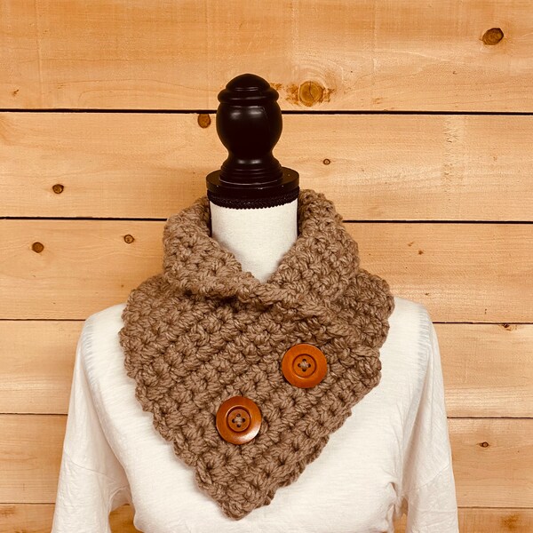 Button Scarf - Etsy