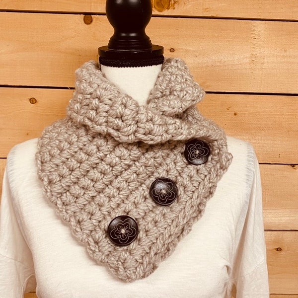 Button Scarf - Etsy