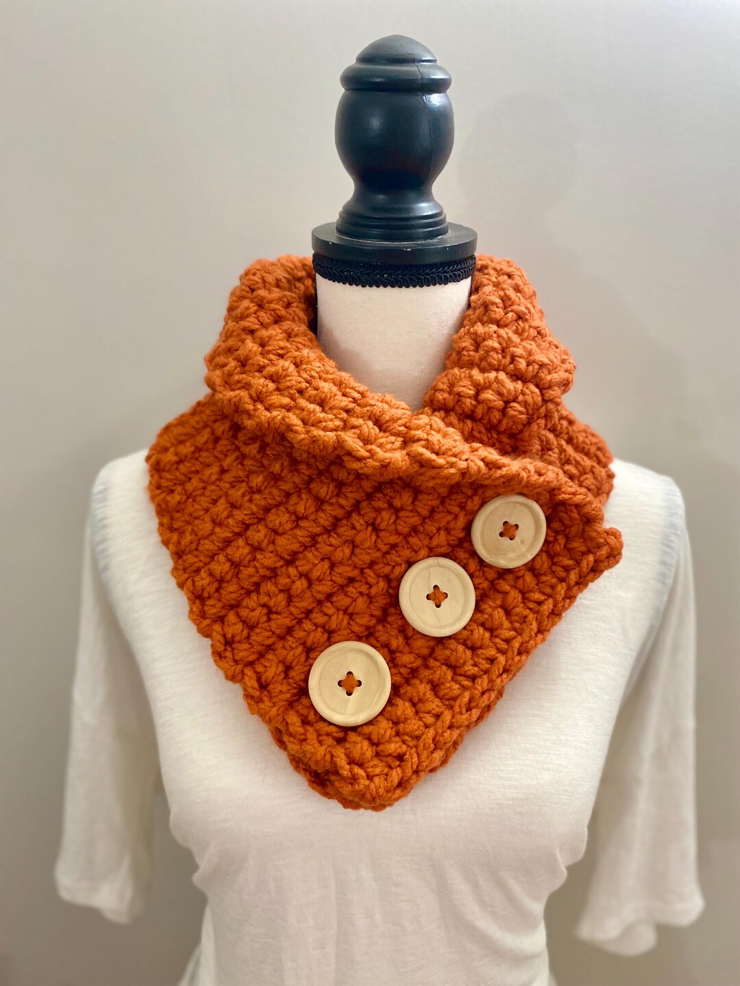 Tennessee Vols Orange Button Scarf - Etsy