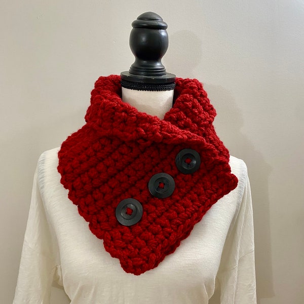 Button Scarf - Etsy