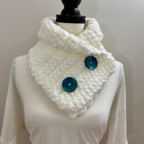 Button Scarf - Etsy