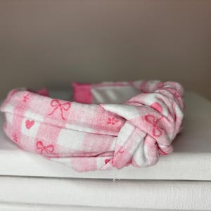 Hearts and Valentines Print Cotton Headbands for Women and Children ...