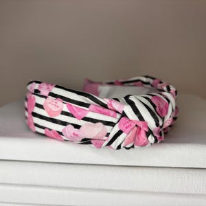 Hearts and Valentines Print Cotton Headbands for Women and Children ...