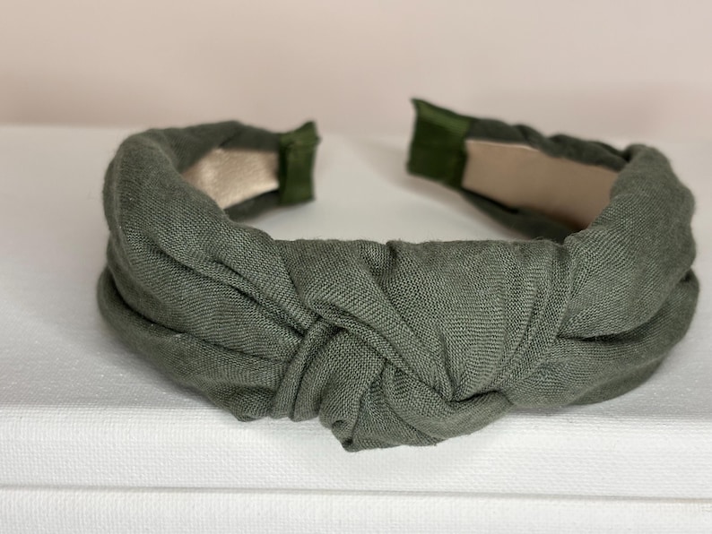 Organic Washed Linen Knotted Headbands for Women. - Etsy