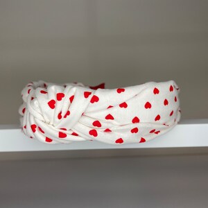 Hearts and Valentines Print Cotton Headbands for Women and Children ...