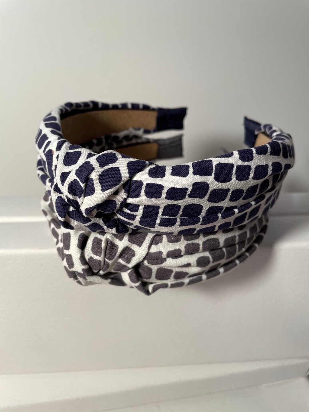 Block Print Headband Headbands for Women Knotted Headbands - Etsy