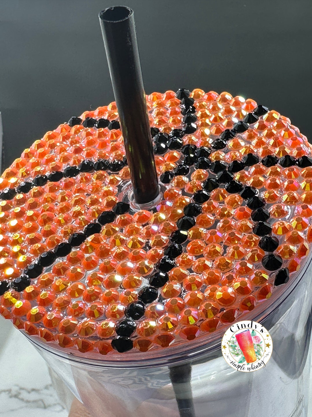 Bling Basketball Sbucks Replacement Lid Snap or Twist Screw Cup Lids ...