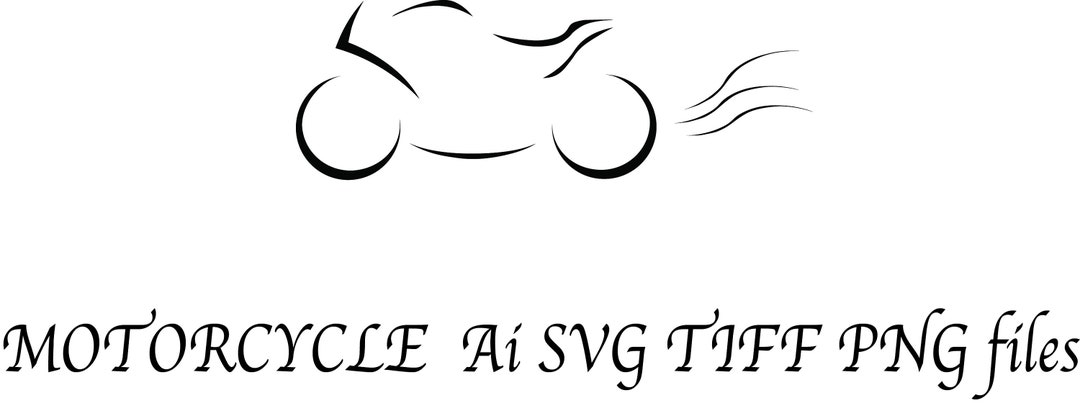 Motorcycle Vector File in Ai SVG TIFF PNG for Creative Designs or Use ...