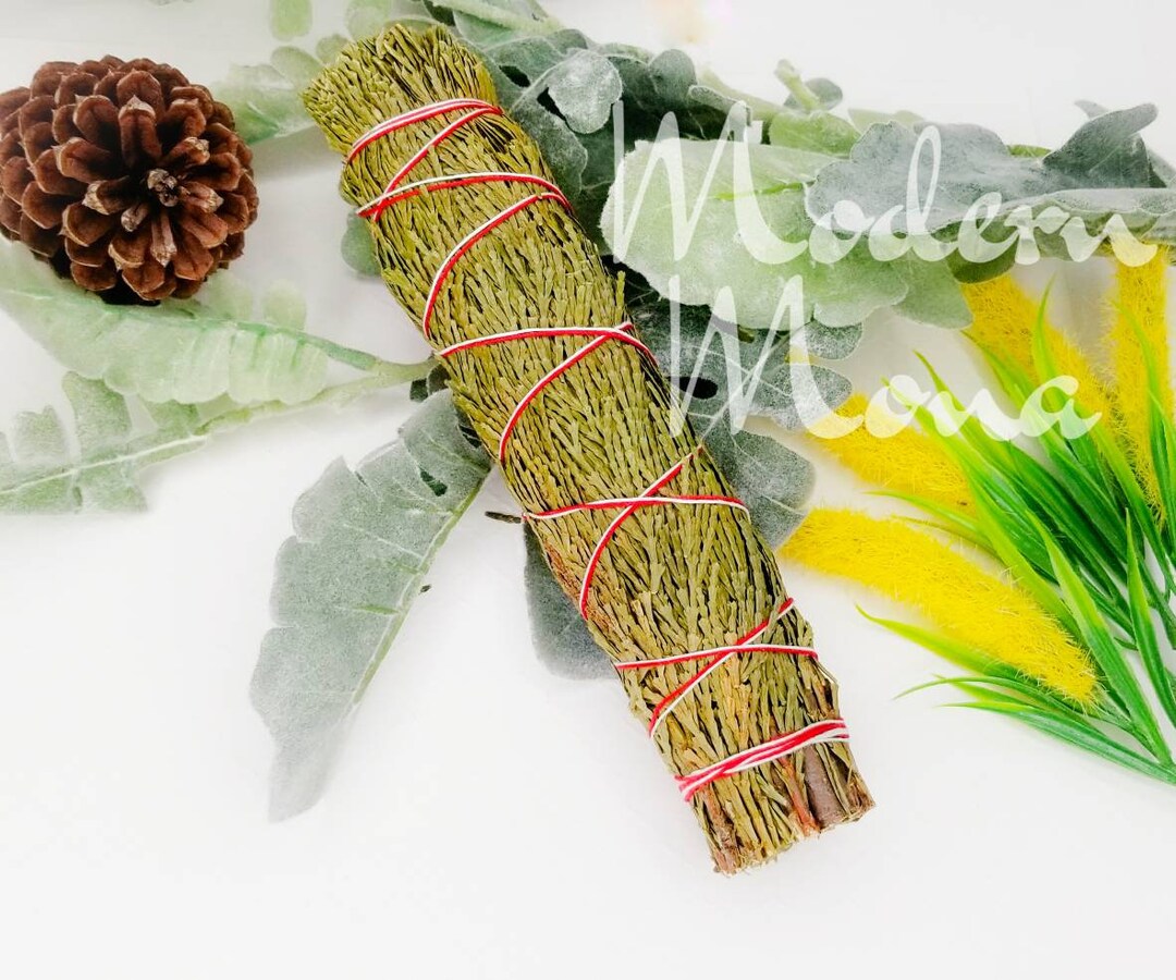 Large Dried Cedar Smudge, Cedar Smudge, Cedar Cleanse of Negative ...