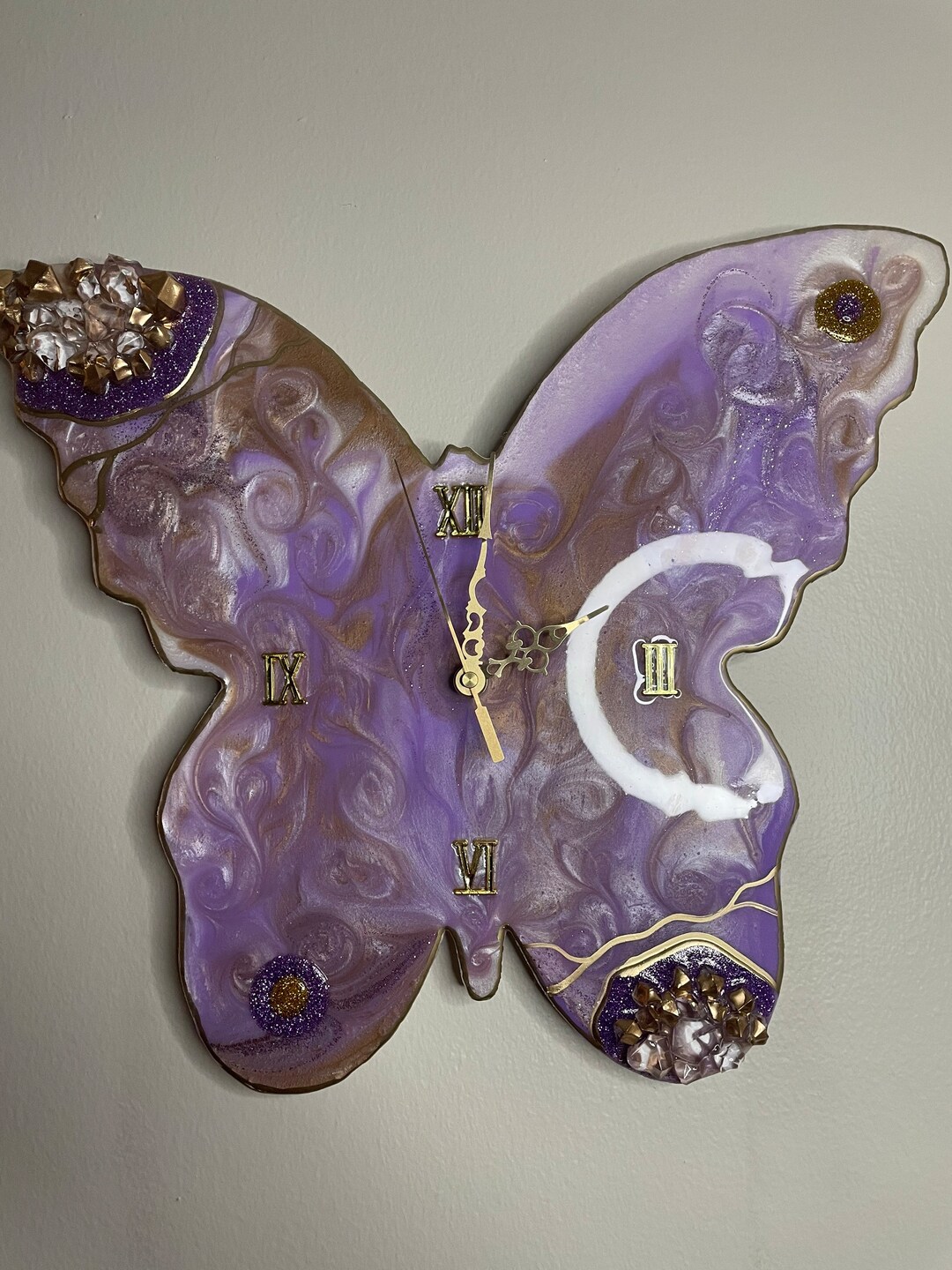 Butterfly Wall Clock - Etsy