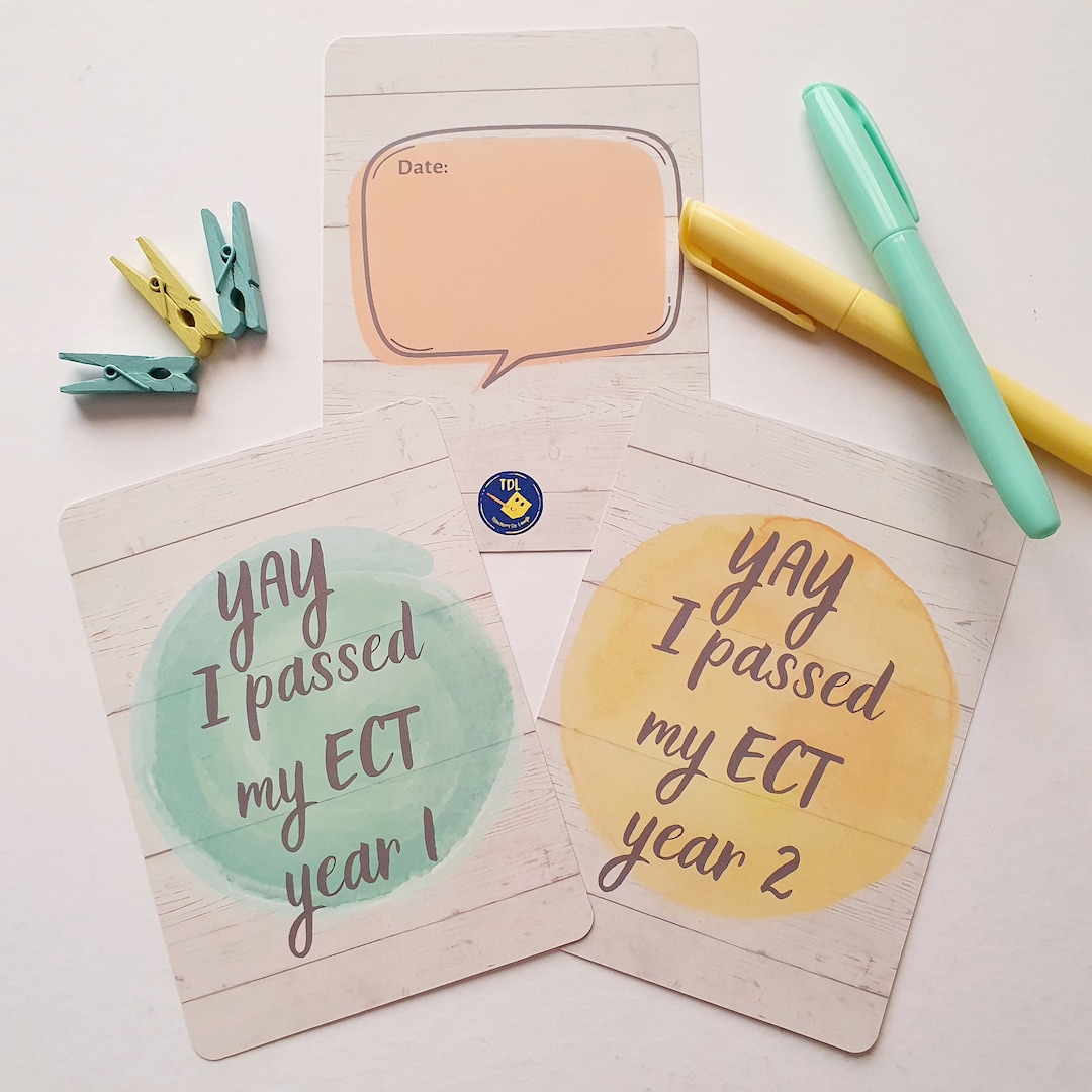 ECT Year 1 and 2 Milestone Cards - Etsy