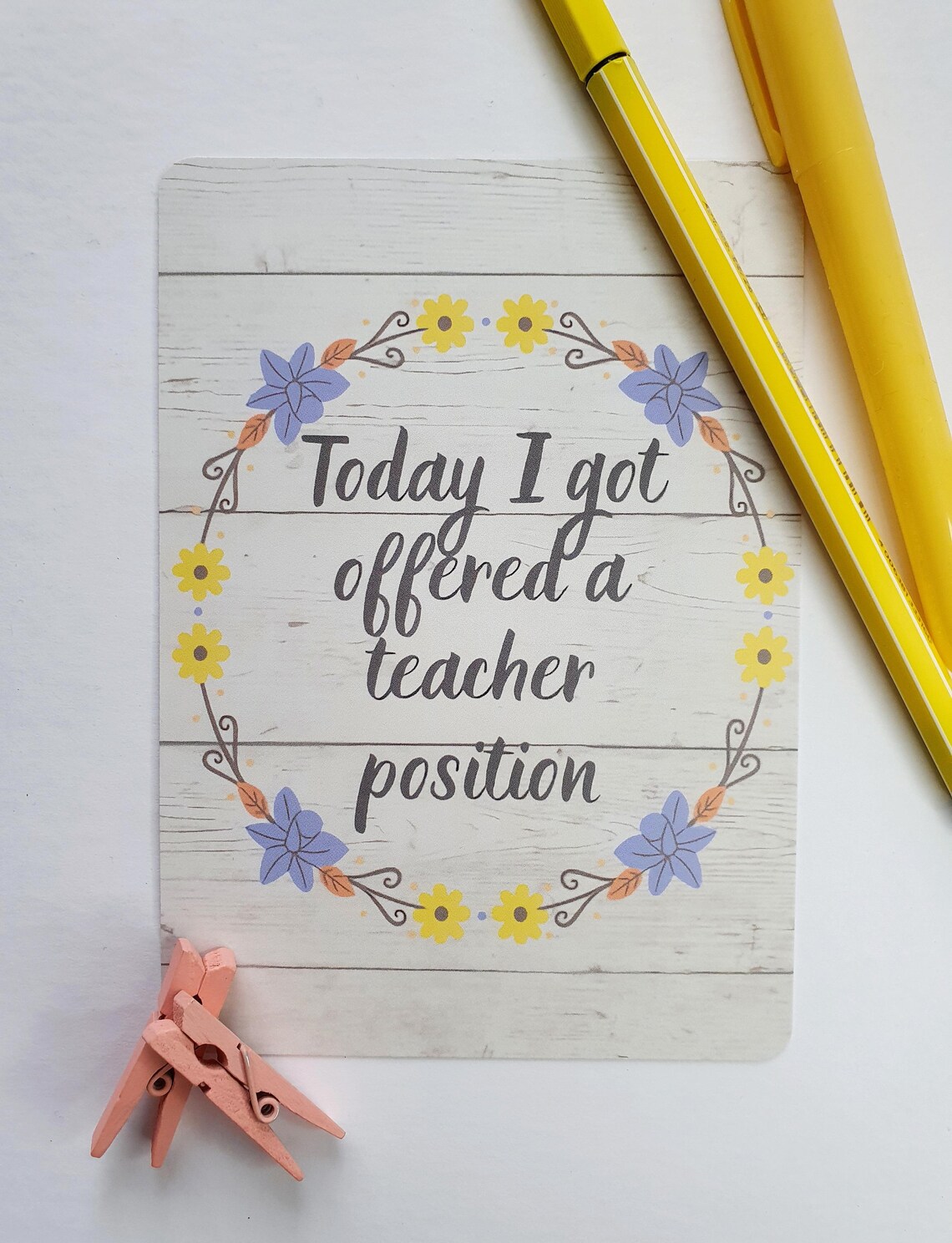 Teacher Trainee Milestone Cards | Etsy