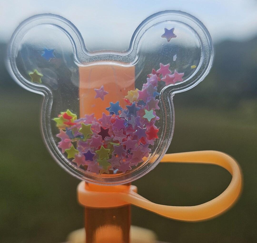 Mickey Mouse Straw Cover/ Topper-10mm. Fits Stanley, Starbucks ...