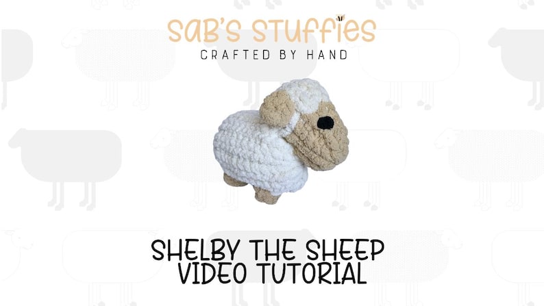 Shelby the Sheep Hand Knit Patterns, Sheep Pattern, Video Tutorial ...