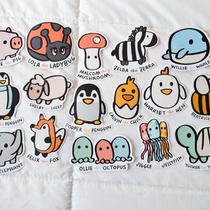 Stuffie Stickers, Vinyl Stickers, Water Bottle Stickers, Laptop Decals ...