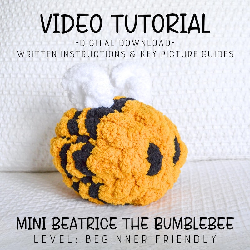 Finger Knit Bee Pattern - Etsy