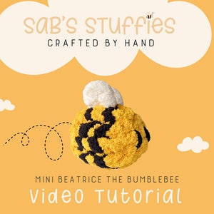 Hand Knit MINI Bee Pattern, BEGINNER Video Tutorial, Learn How to ...