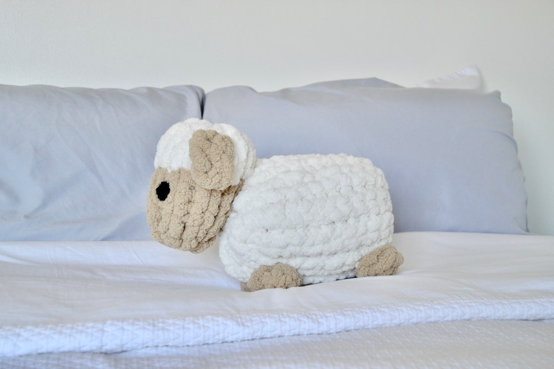 Sheep Stuffed Animal, Shelby the Sheep, Crochet Sheep, Stuffed Animal ...