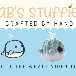 MINI Willie the Whale Video Tutorial/pattern, Learn How to Finger Knit, Hand Knitting, Crochet ...