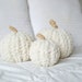 Chunky Knit Pumpkin Video Tutorial/pattern, Learn How to Finger Knit ...