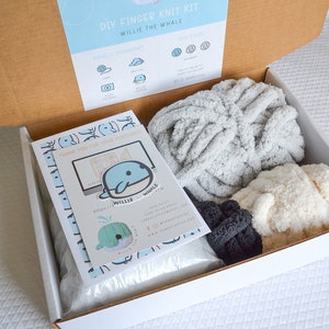 Willie the Whale DIY Kit, DIY Kit, Whale, Chunky Knit Whale, Learn How ...
