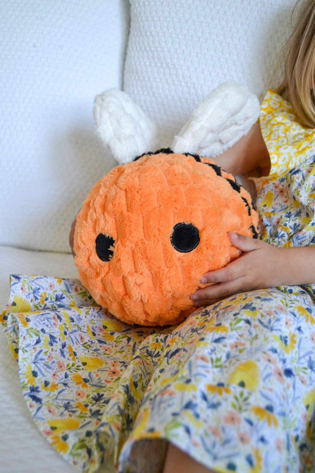 Bee PLUSHIE, Beatrice the Bumblebee, Stuffed Animal, Chunky Stuffed ...