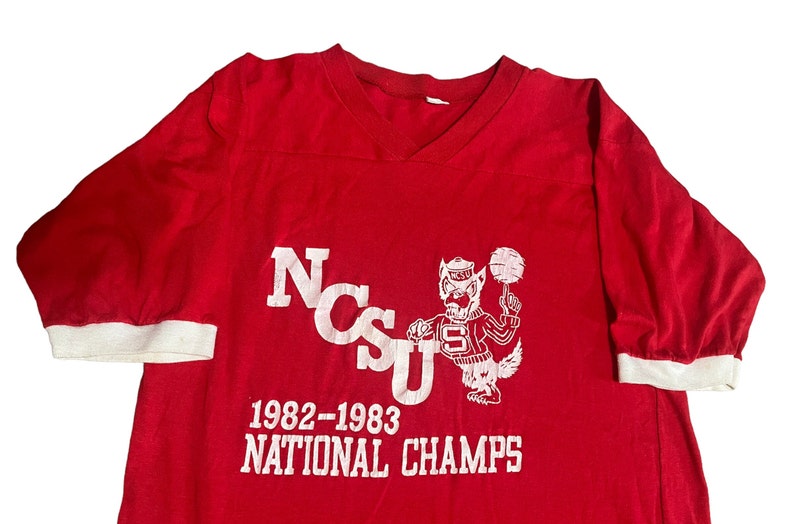 Vintage NC State Wolfpack 1982-83 NCAA Championship T-shirt - Etsy
