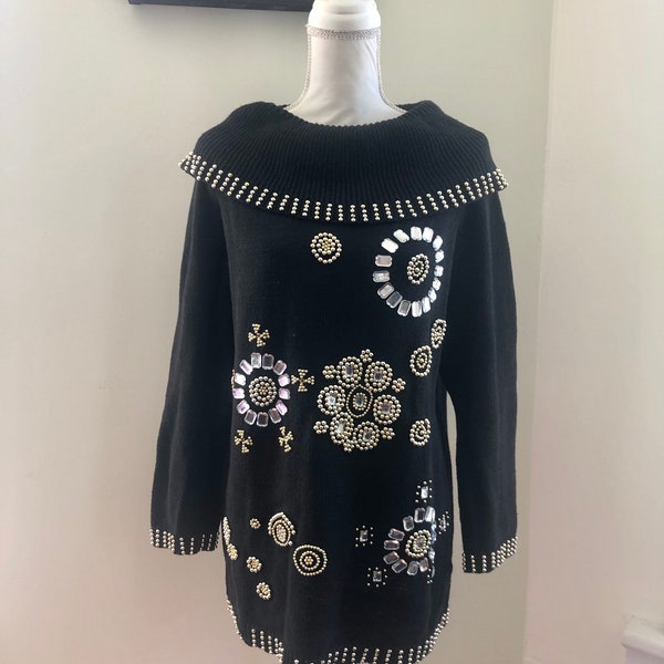Bedazzled Sweater - Etsy