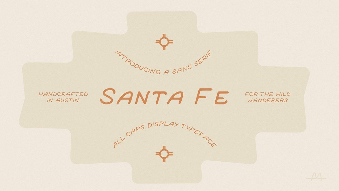 Santa Fe Display Font - Etsy