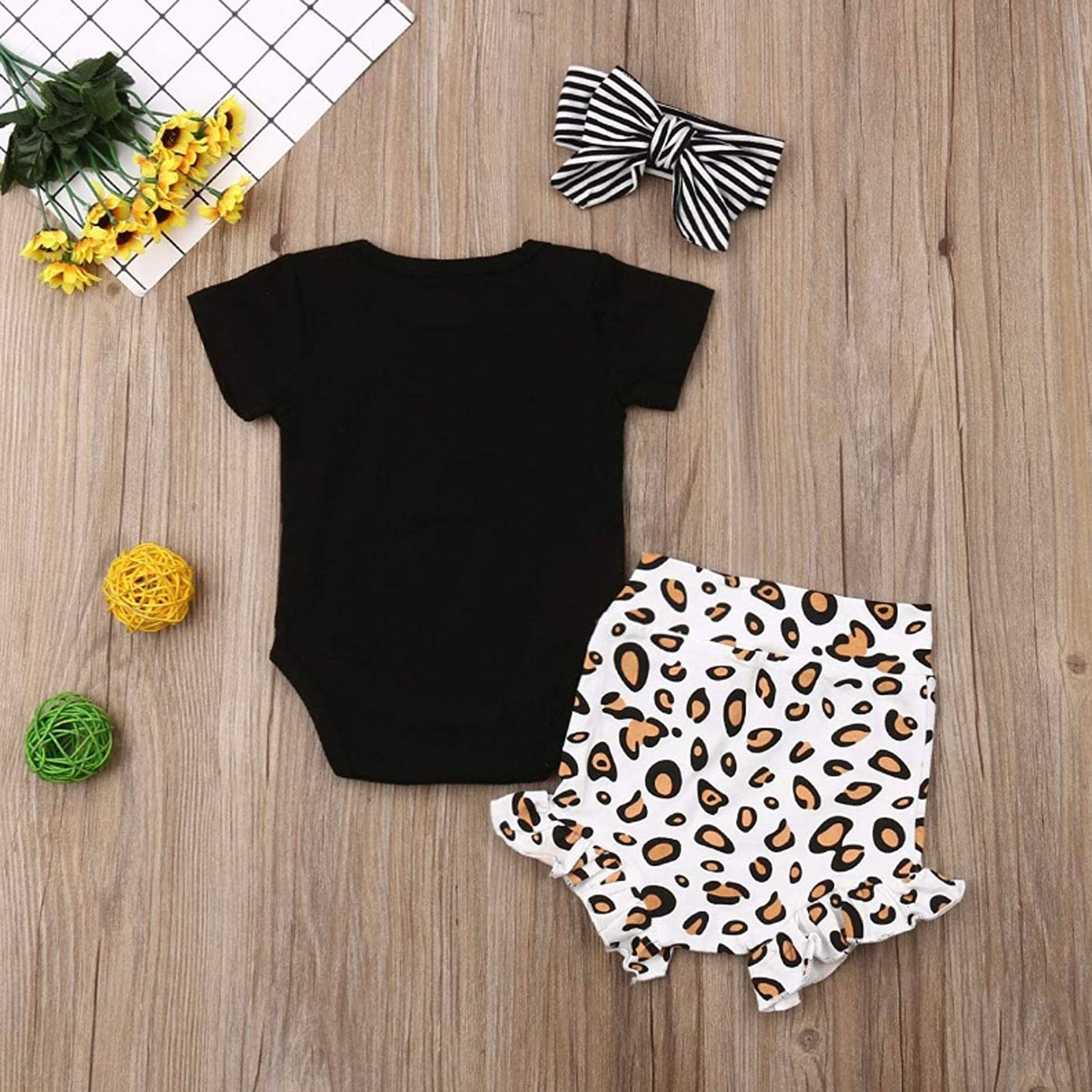 Baby Girl Leopard Animal Print Clothes Personalized Cute | Etsy