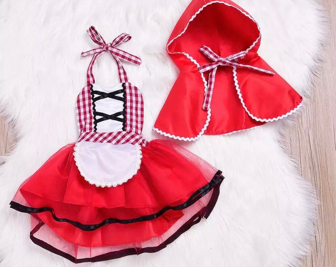 Baby Girl Halloween Costume, Red Riding Hood Cute Infant Baby Outfit ...
