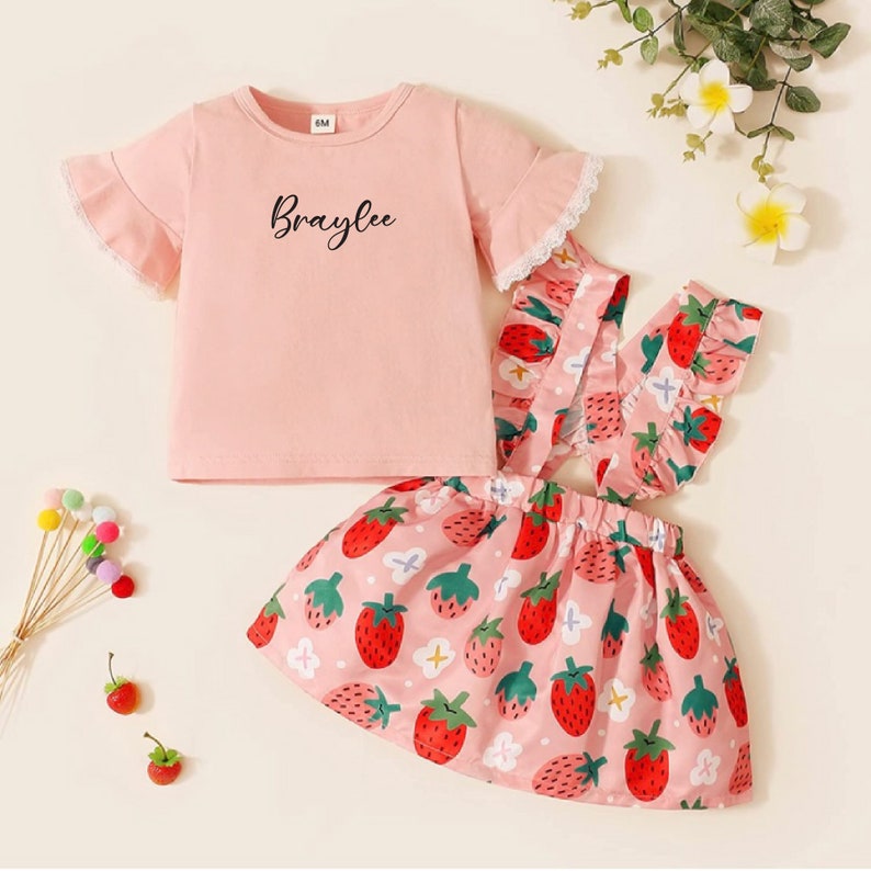Baby Girl Berry First Birthday Outfit Personalized Strawberry - Etsy