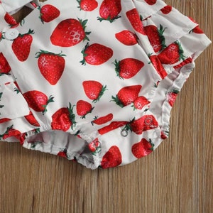 Baby Girl Strawberry Outfit Personalized Berry First Birthday | Etsy