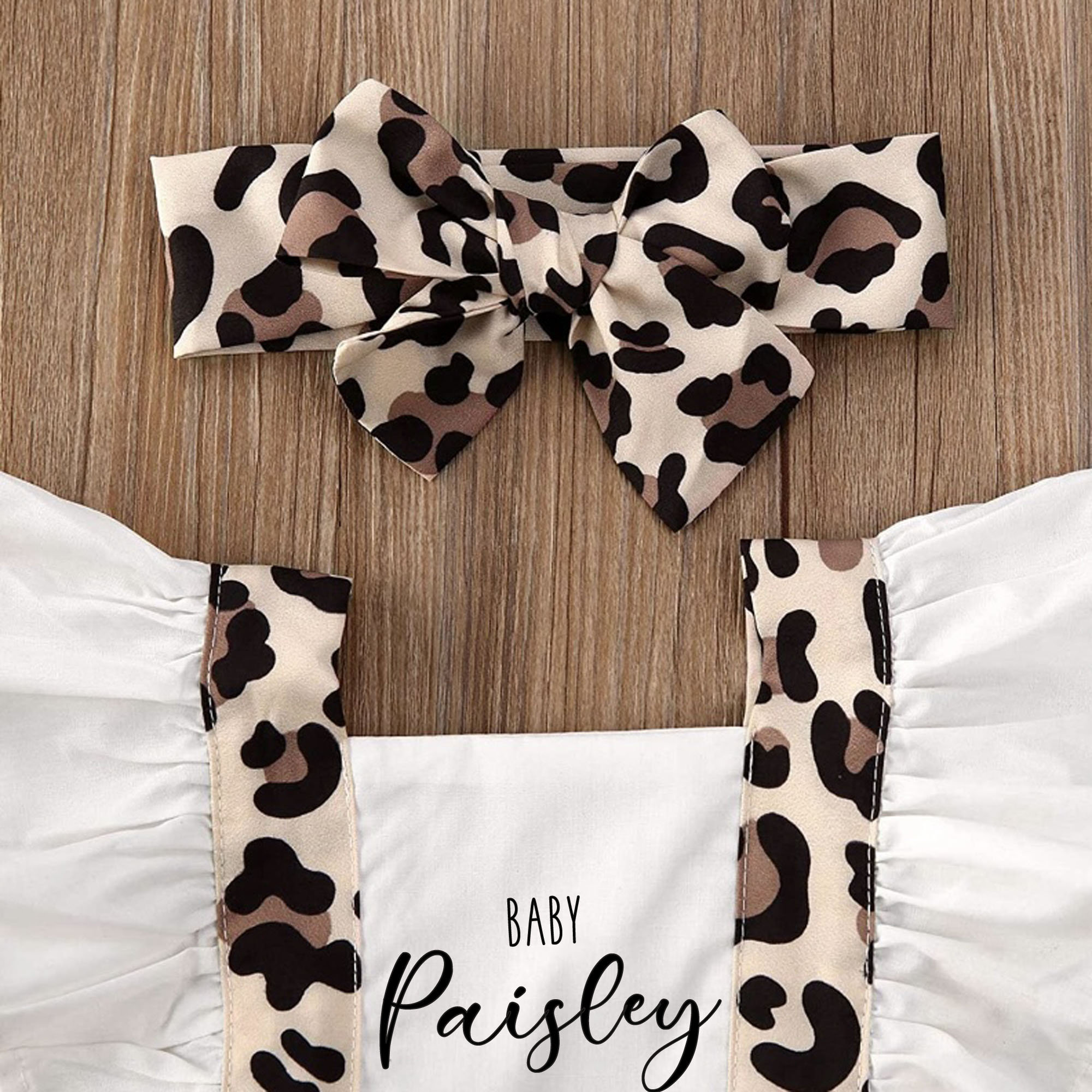 Baby Girl Leopard Animal Print Clothes Personalized Wild One - Etsy