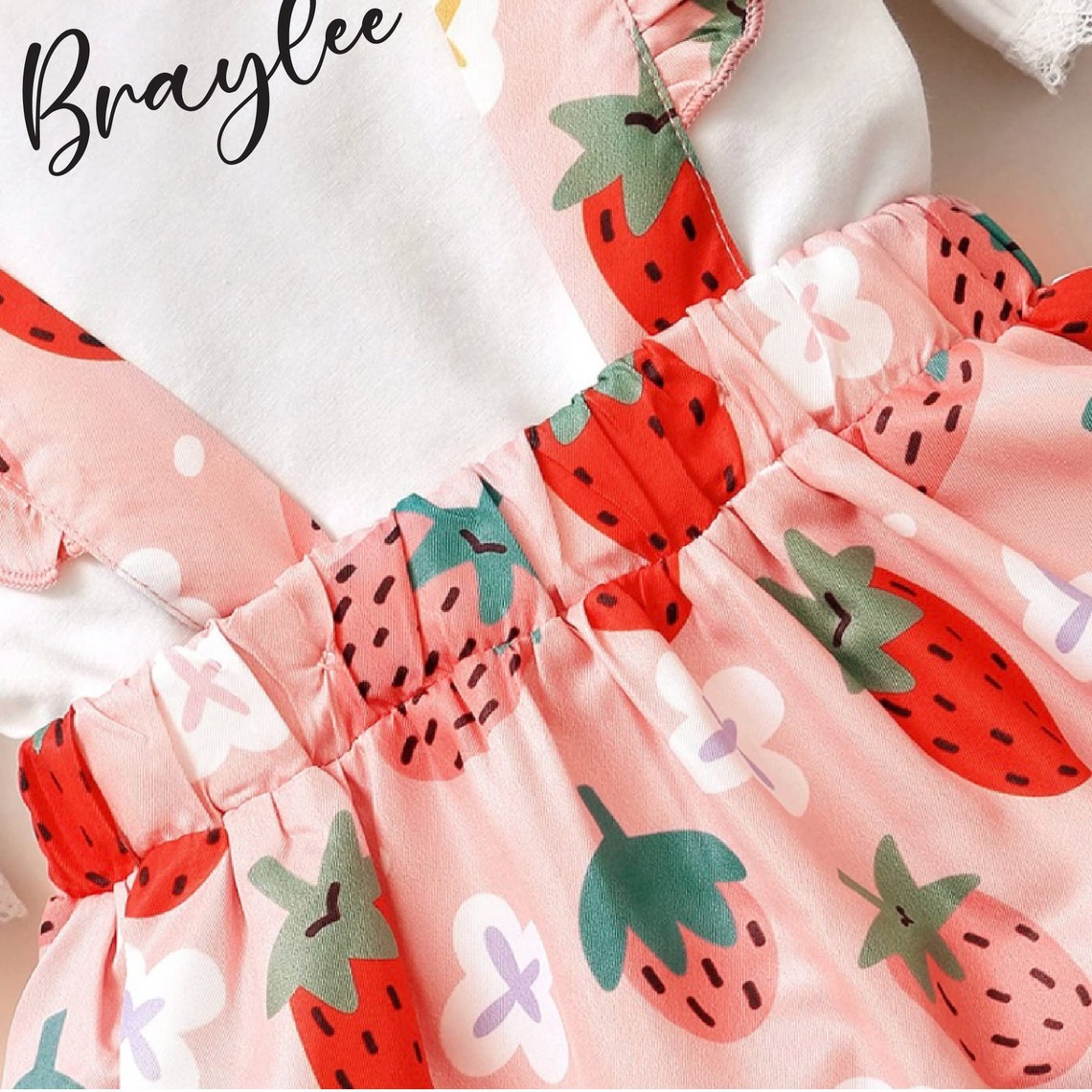 Baby Girl Berry First Birthday Outfit Personalized Strawberry | Etsy
