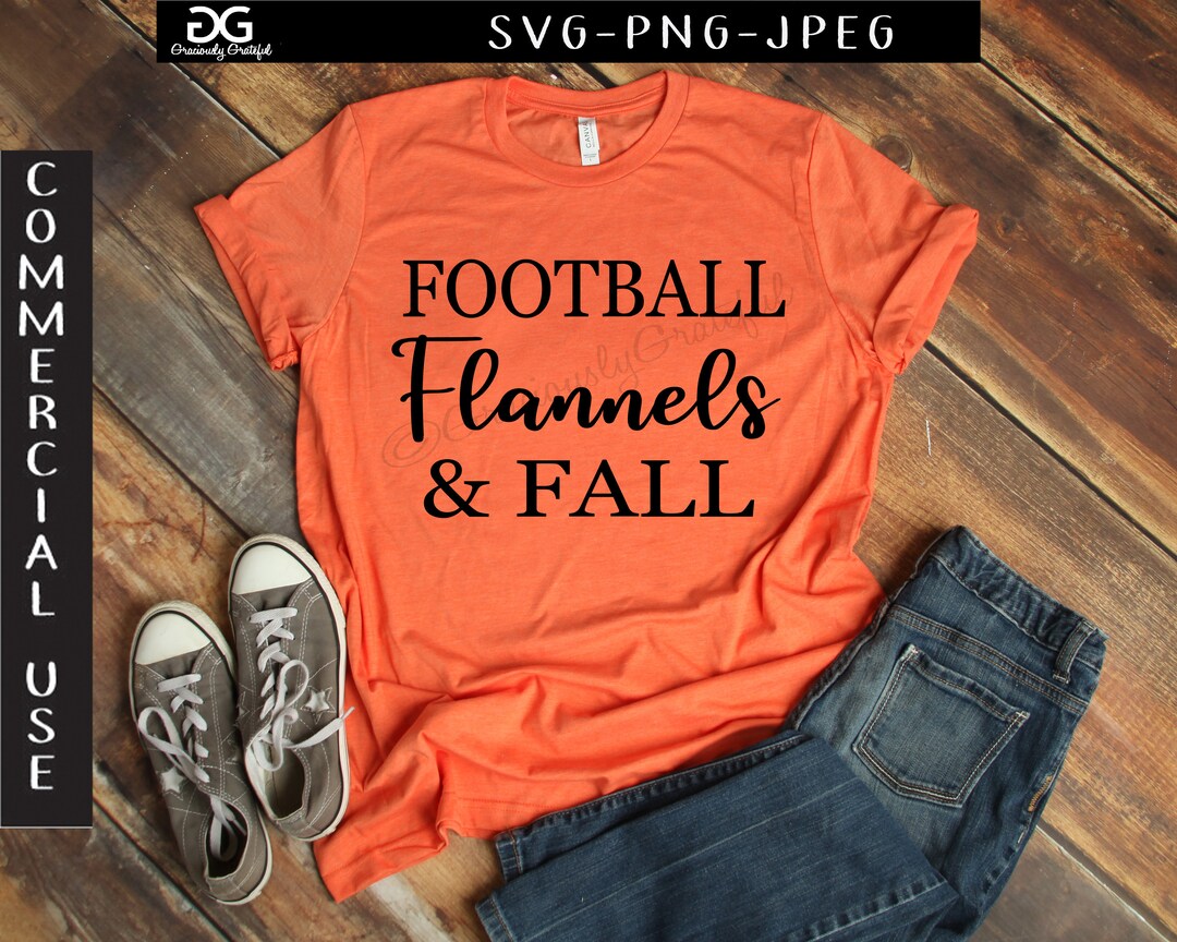 Football Flannels and Fall Football Svg Fall Svg Autumn - Etsy
