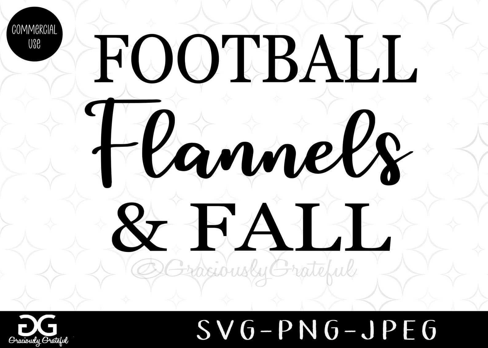 Football Flannels and Fall Football svg Fall svg Autumn | Etsy