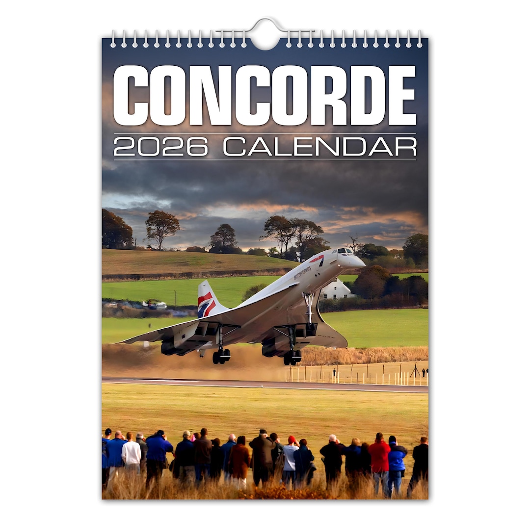 Concorde - 2026 Wall Calendar // Christmas / Birthday / Gift Idea ...