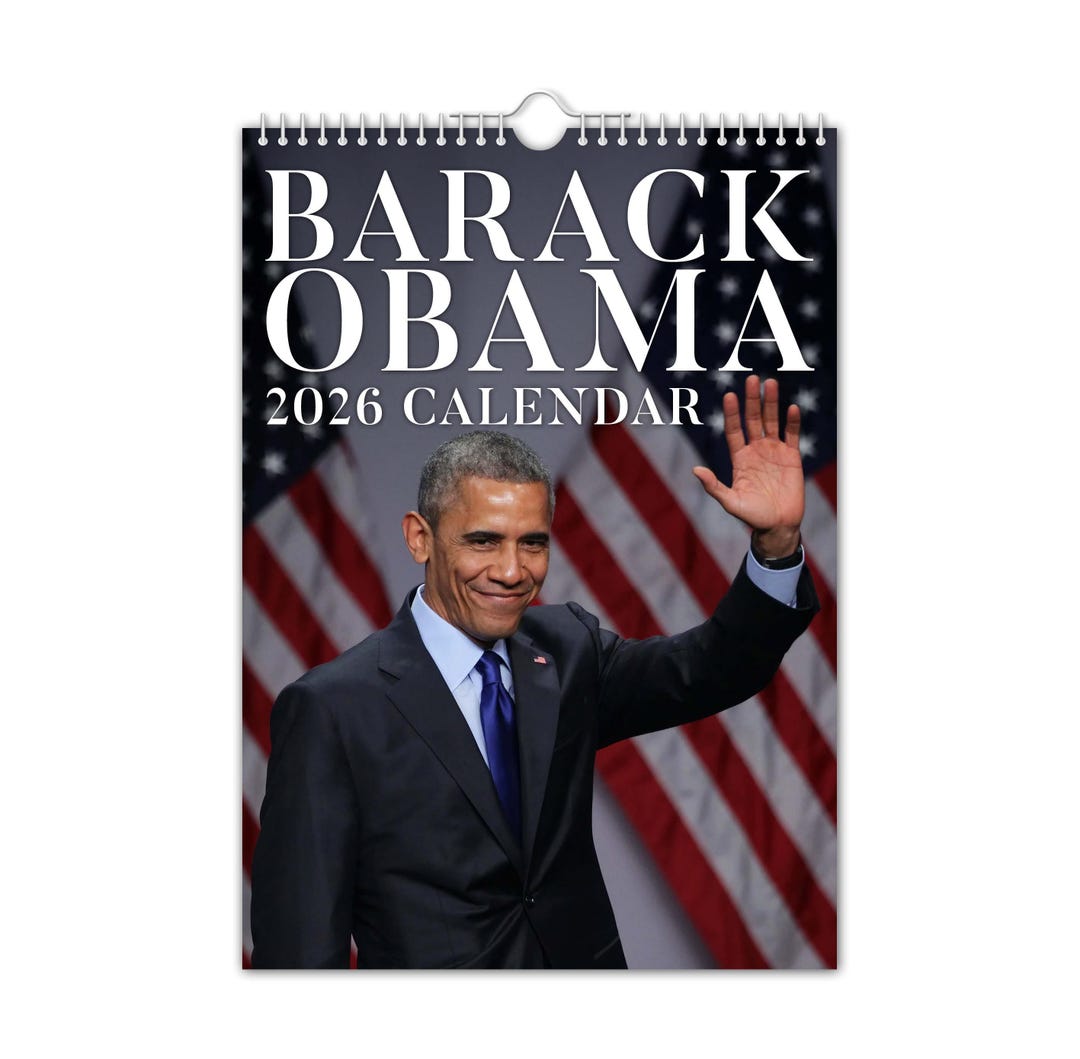 Barack Obama - 2026 Wall Calendar // Christmas / Birthday / Gift Idea ...