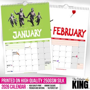 Banksy - 2026 Wall Calendar // Art / Creative / Christmas / Birthday ...