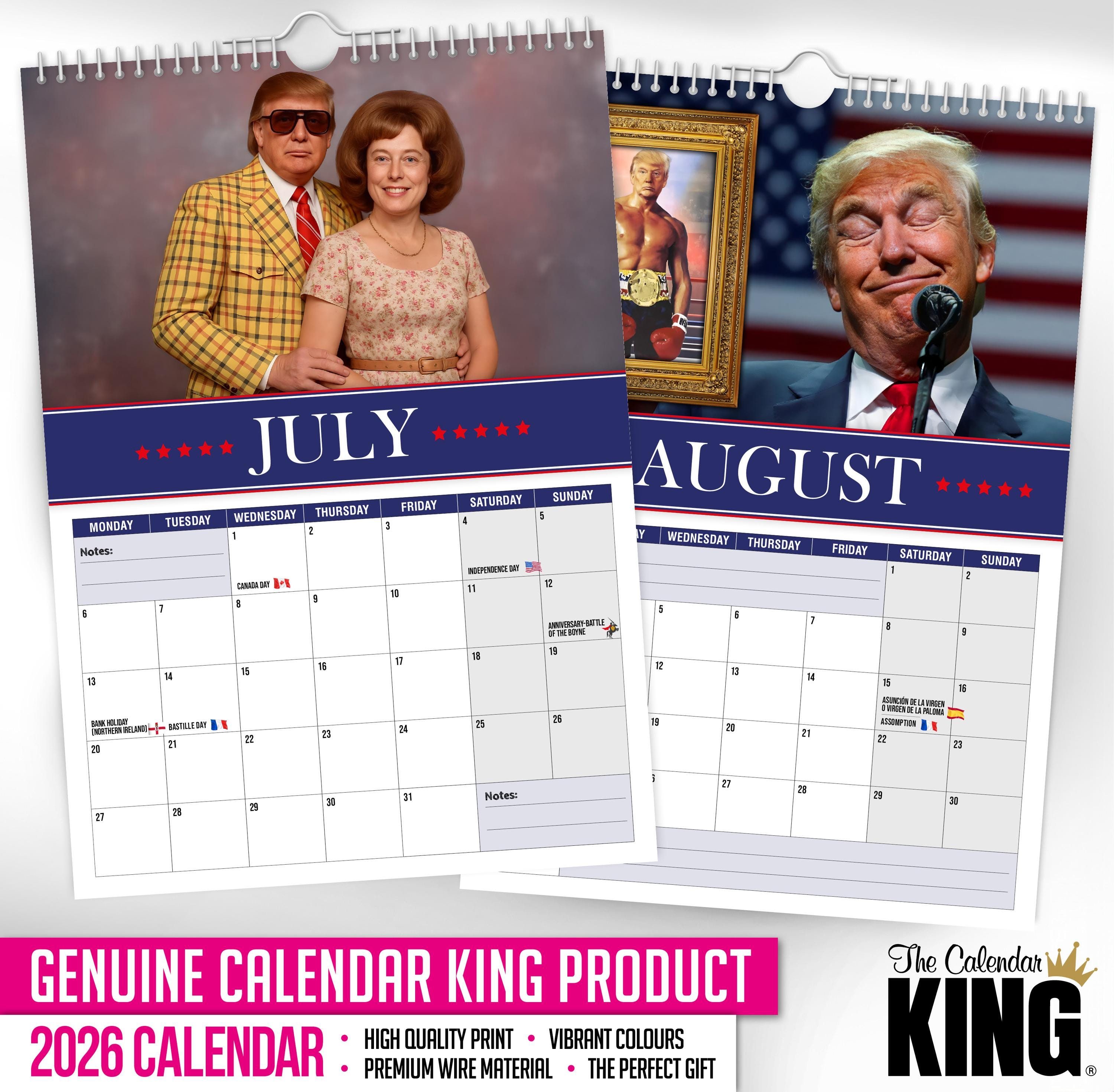 Donald Trump - 2026 Wall Calendar // Funny / Quirky / Christmas ...