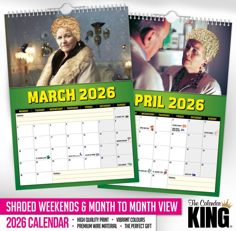Pat Noodle - Pat Butcher 2026 Wall Calendar // Funny / Quirky ...