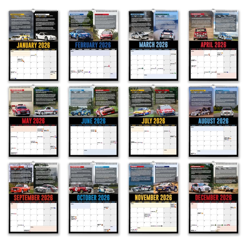 World's Greatest Rally Cars - 2026 Wall Calendar // Cars / Motoring ...