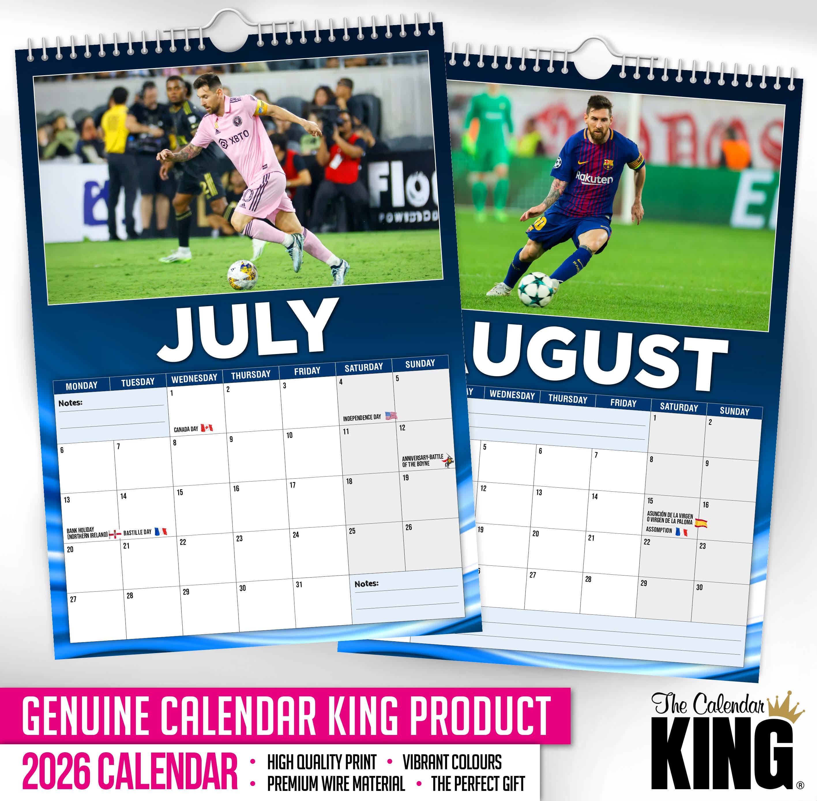 Lionel Messi - 2026 Wall Calendar // Christmas / Birthday / Gift Idea ...