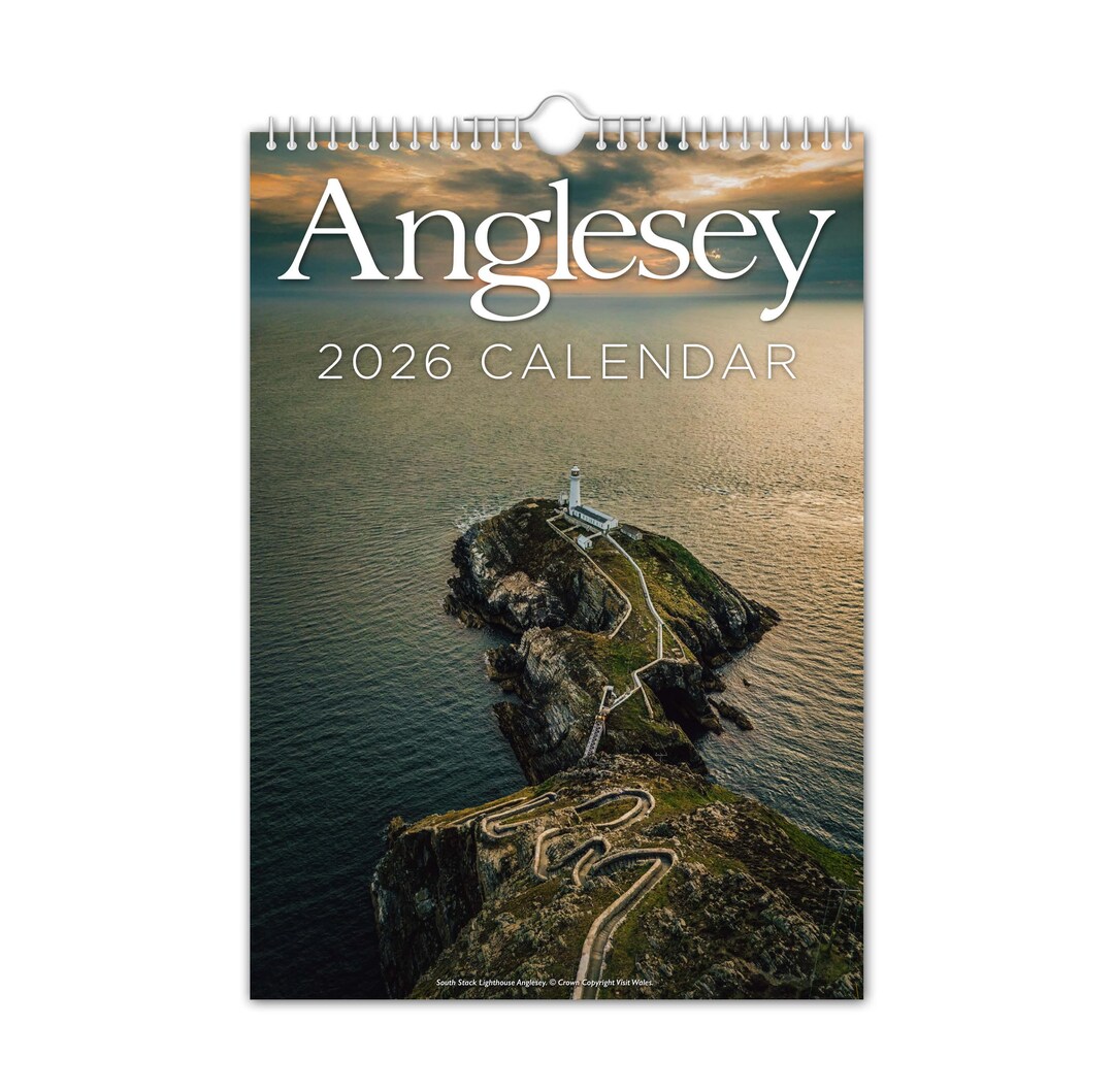 Anglesey - 2026 Wall Calendar // North Wales / Christmas / Birthday ...