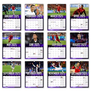 Cristiano Ronaldo - 2025 Wall Calendar // Christmas / Birthday / Gift Idea / Present / Novelty ...