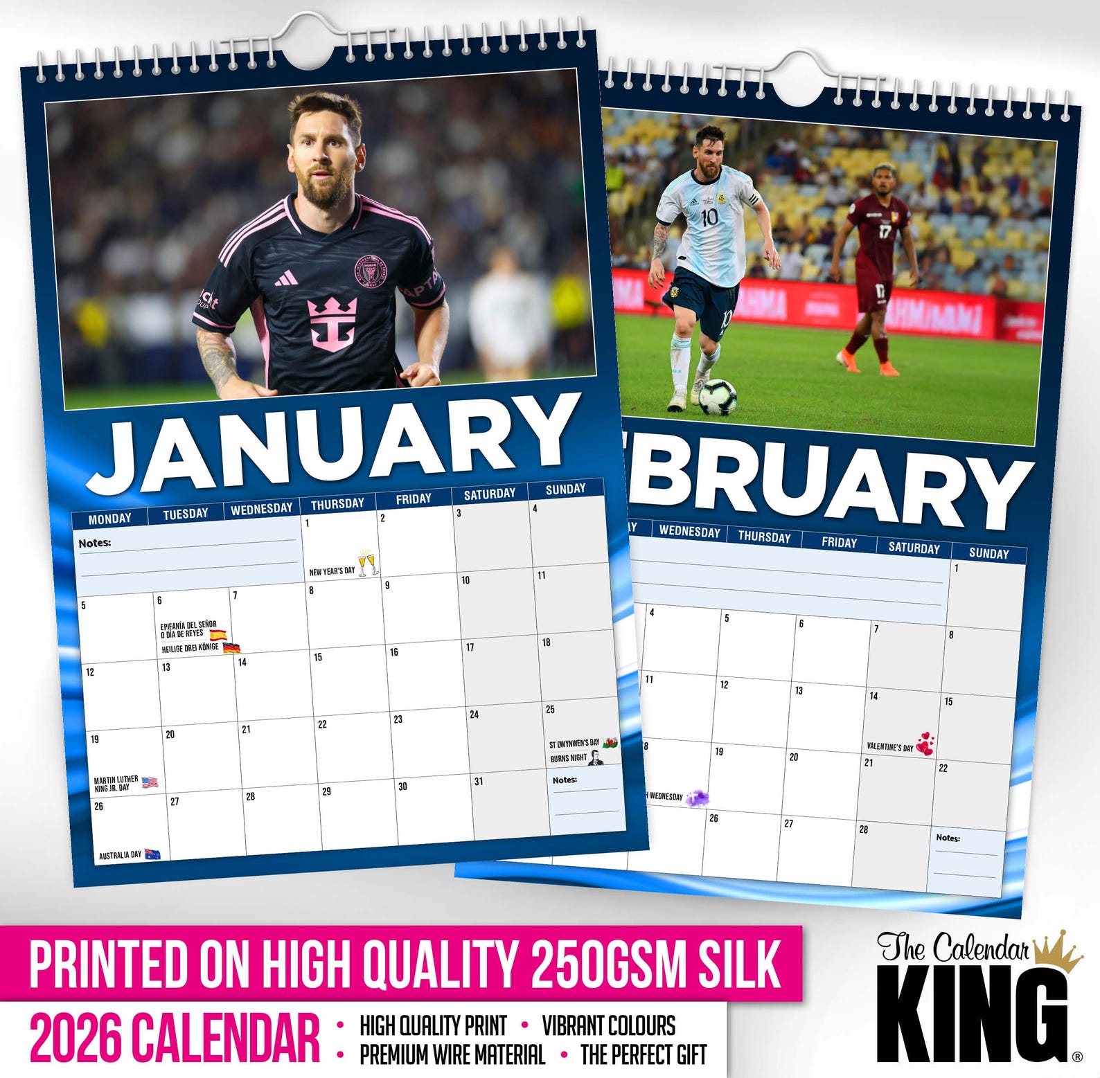 Lionel Messi - 2026 Wall Calendar // Christmas / Birthday / Gift Idea ...